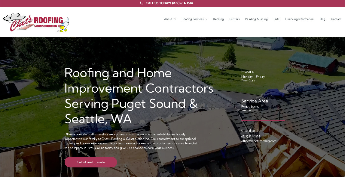9 Best Roofing Website Design Inspirations of 2024 - KrishaWeb